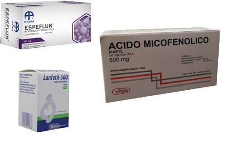 Ácido micofenólico 500mg en el trasplante renal